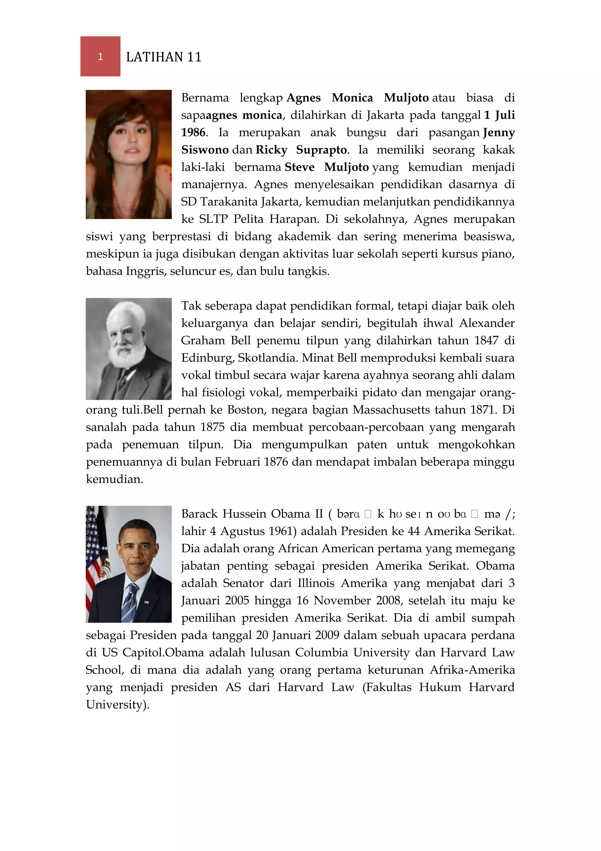 11 biografi tokoh | PDF