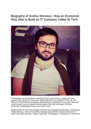 Alina Monosova: the success story of a woman who keeps moving forward | DOCX