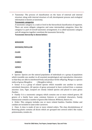 11 biology notes_ch01_the_living_world | PDF