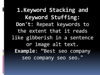 11 black hat seo techniques to avoid | PPT