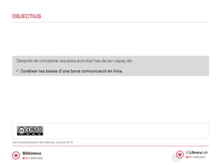 Comunicació en línia | PDF