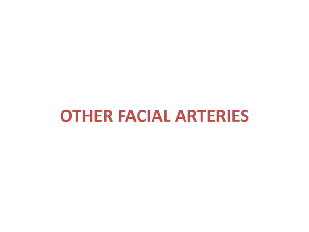 Blood supply of face | PPTX | Ear, Nose and Throat Conditions ...