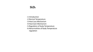 body temperature-mechanism-Medicine | PPT