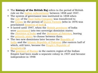 11 British period in india | PDF