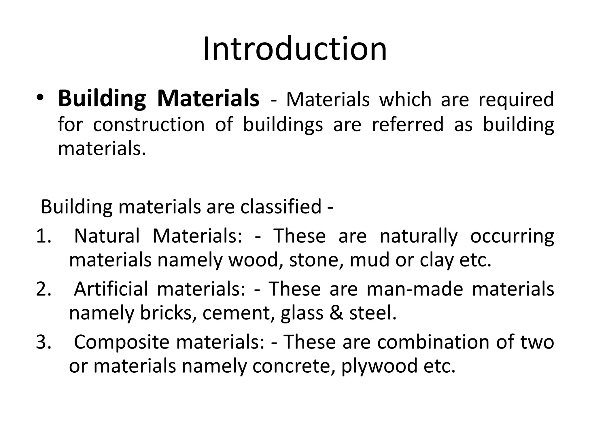 Building Materials and construction technology | PPTX