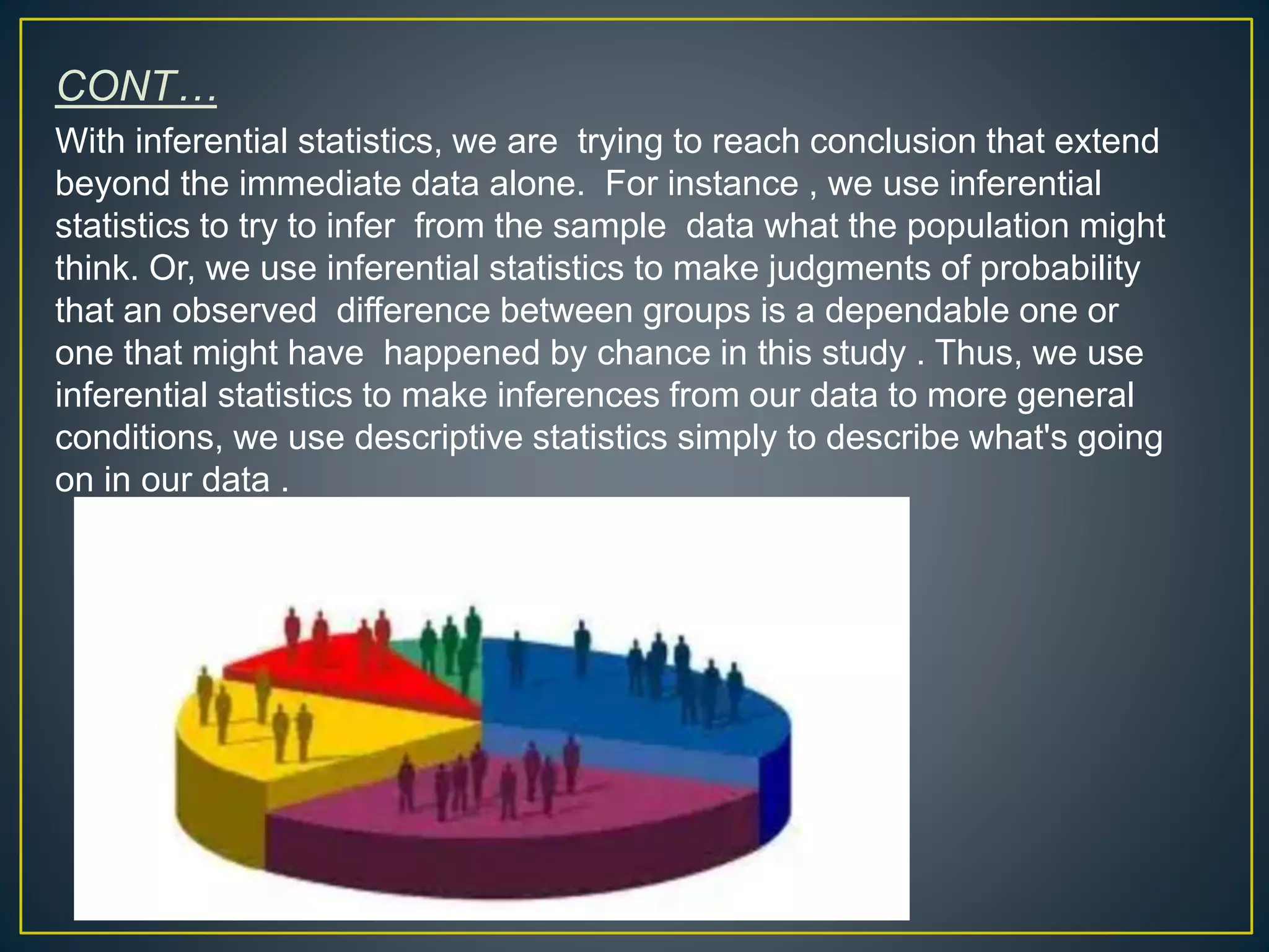 Types of Statistics Descriptive and Inferential Statistics | PPTX