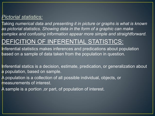 Types of Statistics Descriptive and Inferential Statistics | PPTX