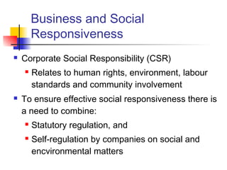 11 business and social responsiveness | PPT