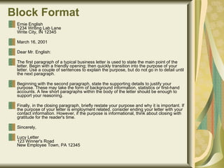 11 Business Letter Nominchimeg | PPT