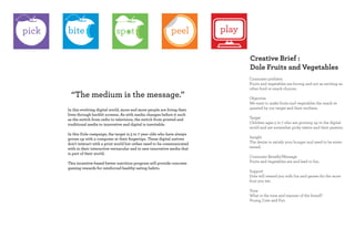 Dole Peel then Play | PDF