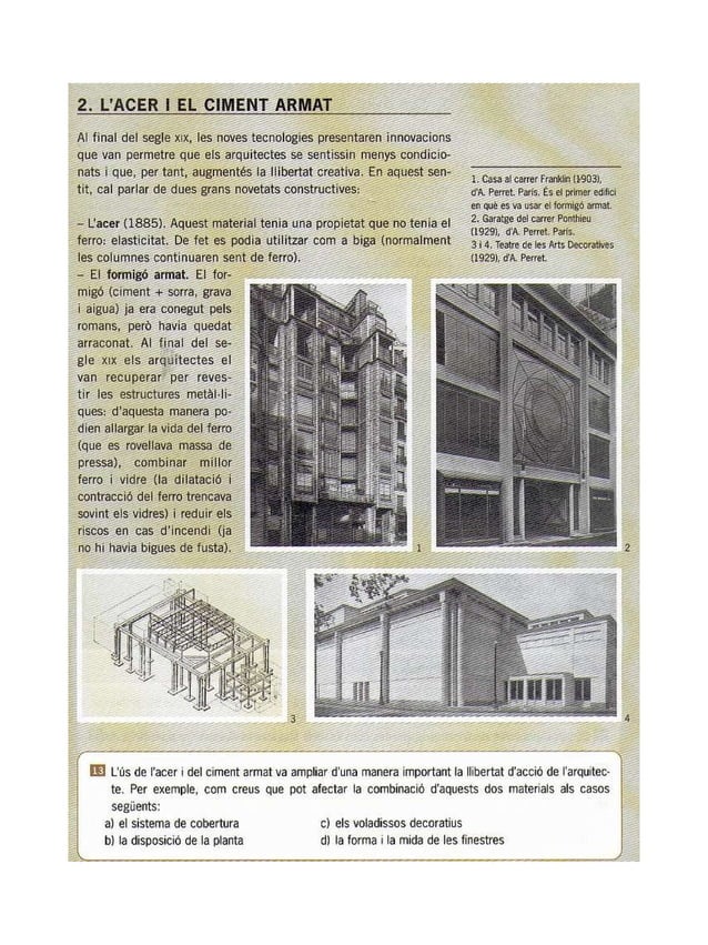 11c3 l’arquitectura del segle xix. nous materials | PPT