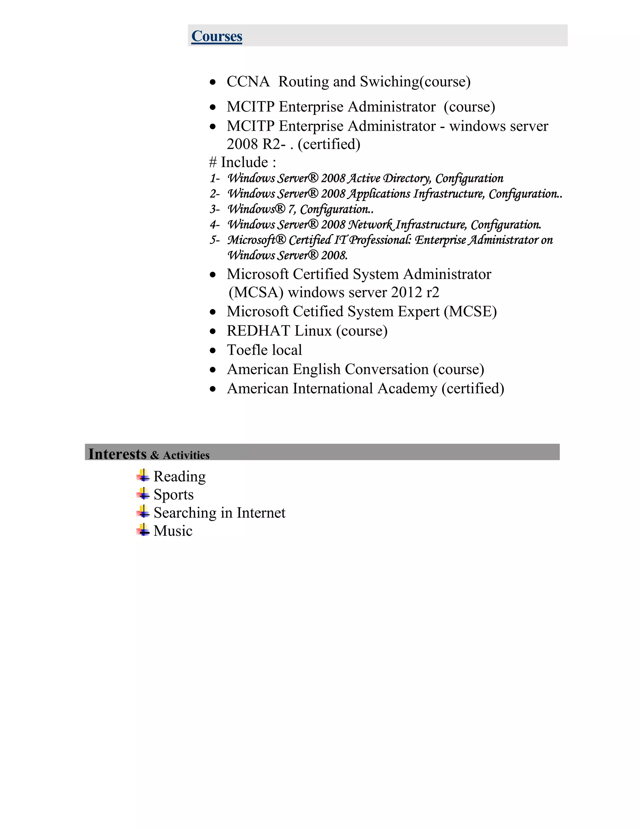 Muhammad Adel CV | PDF