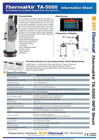 Info sheet_TA5000 | PDF