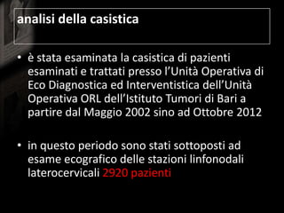 Ecografia bidimensionale del collo | PPTX