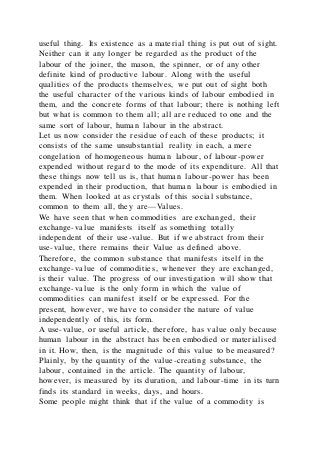 11CapitalKarl MarxPART I. COMMODITIES AND MONEYCHAPTER I. | PDF