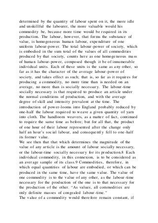 11CapitalKarl MarxPART I. COMMODITIES AND MONEYCHAPTER I. | PDF