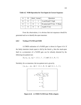 STUCK-OPEN FAULT ANALYSIS IN CMOS TRANSISTOR BASED COMBINATIONAL ...