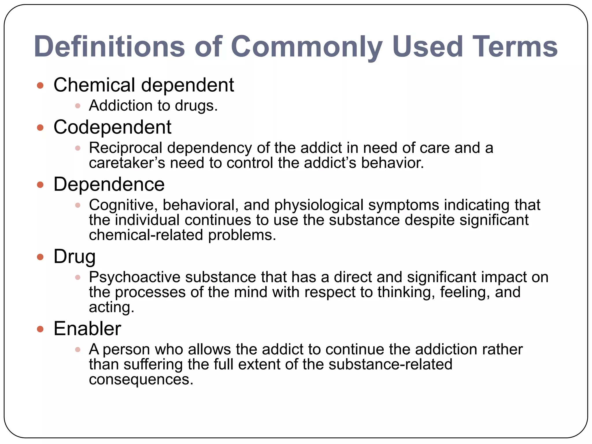 11 chemical dependency | PPTX