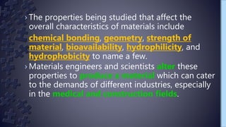 Applications of chemistry in everyday life | PPTX