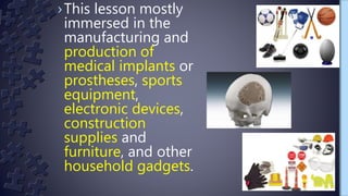 Applications of chemistry in everyday life | PPTX