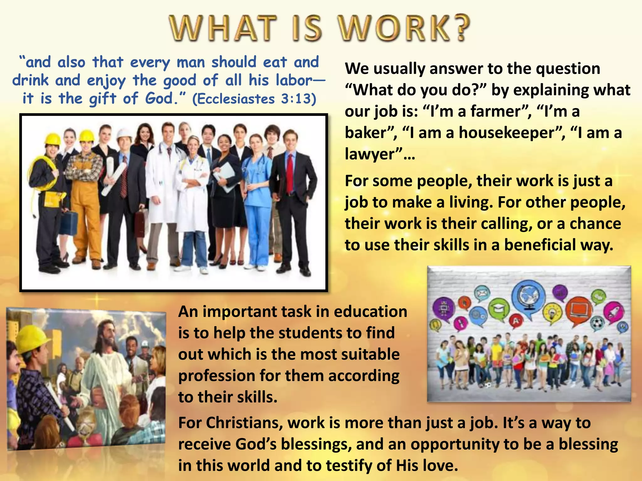 11 christian and work | PPTX