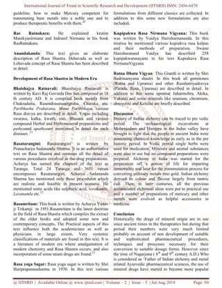 Chronological Development of Rasa Shastra | PDF