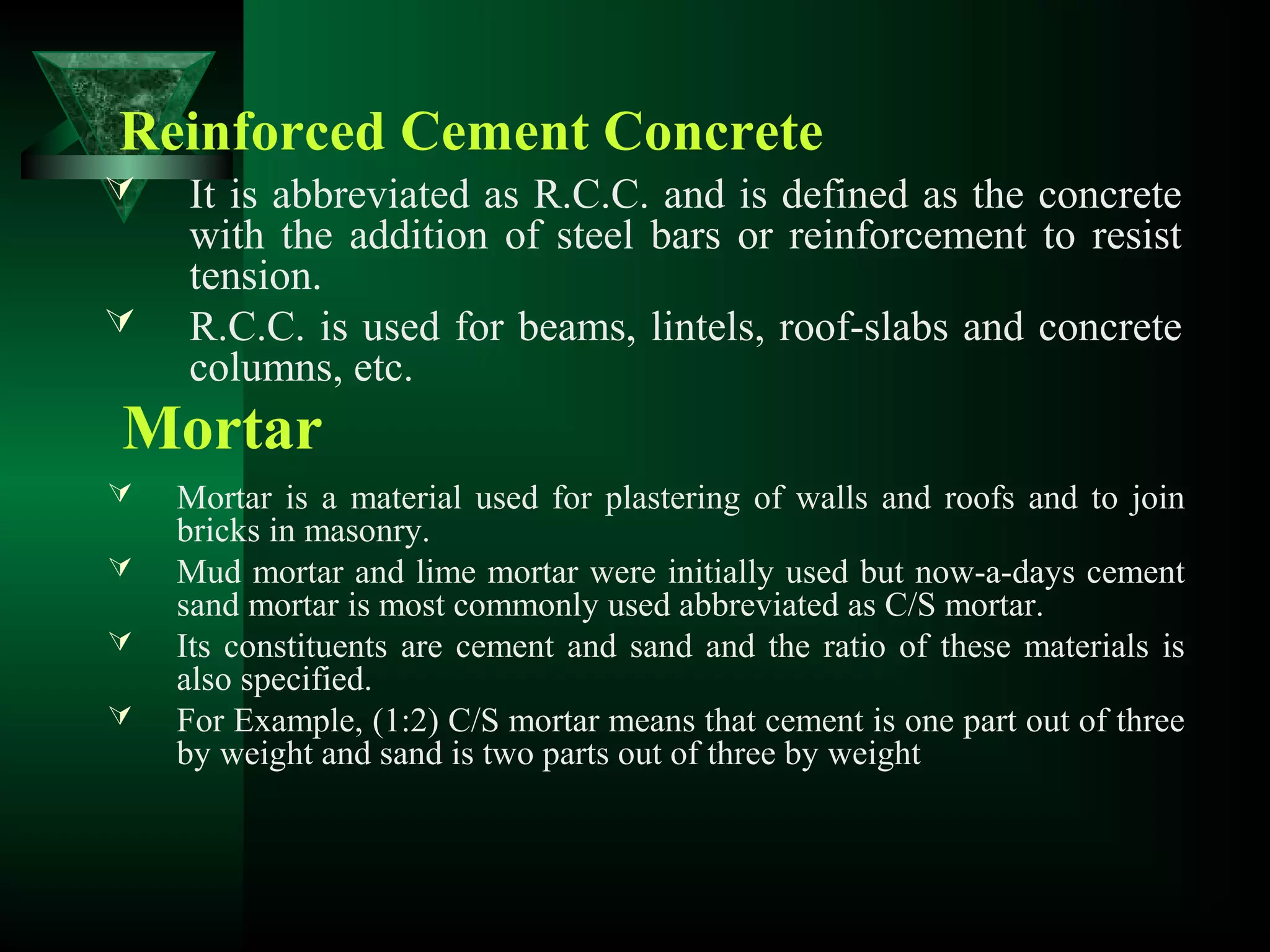 building material in Civil engineering | PPT