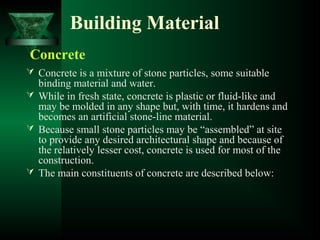 building material in Civil engineering | PPT
