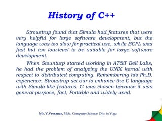 C, Objective C & C++ History | PPT