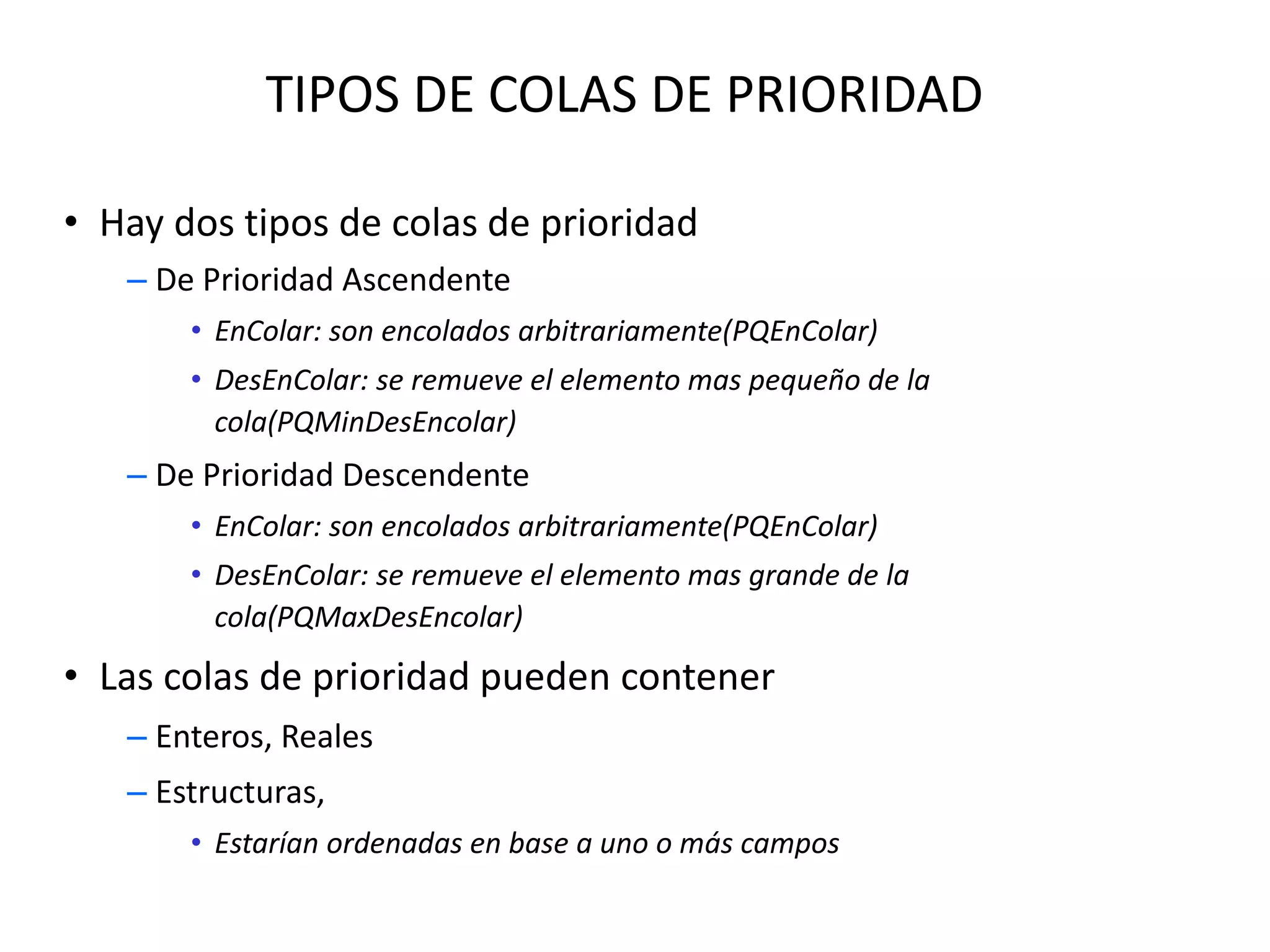 11 colas prioridad1t2018 | PPTX | Computing | Technology & Computing