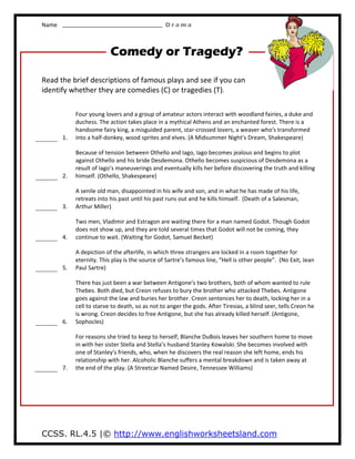 11comedy.pdf | Drama | Genres