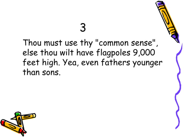 11 commandments revised | PPTX