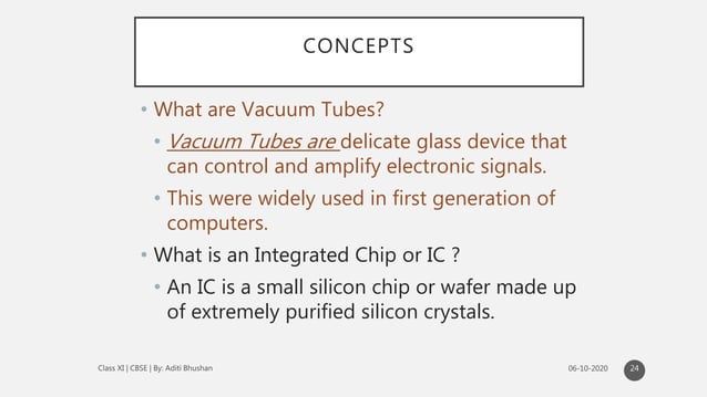 COMPUTER SCIENCE CLASS 11 | PPTX | Computing | Technology & Computing