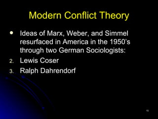 สัปดาห์ที่ 11 conflict theory marx | PPT
