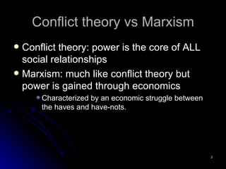 สัปดาห์ที่ 11 conflict theory marx | PPT