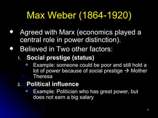 สัปดาห์ที่ 11 conflict theory marx | PPT
