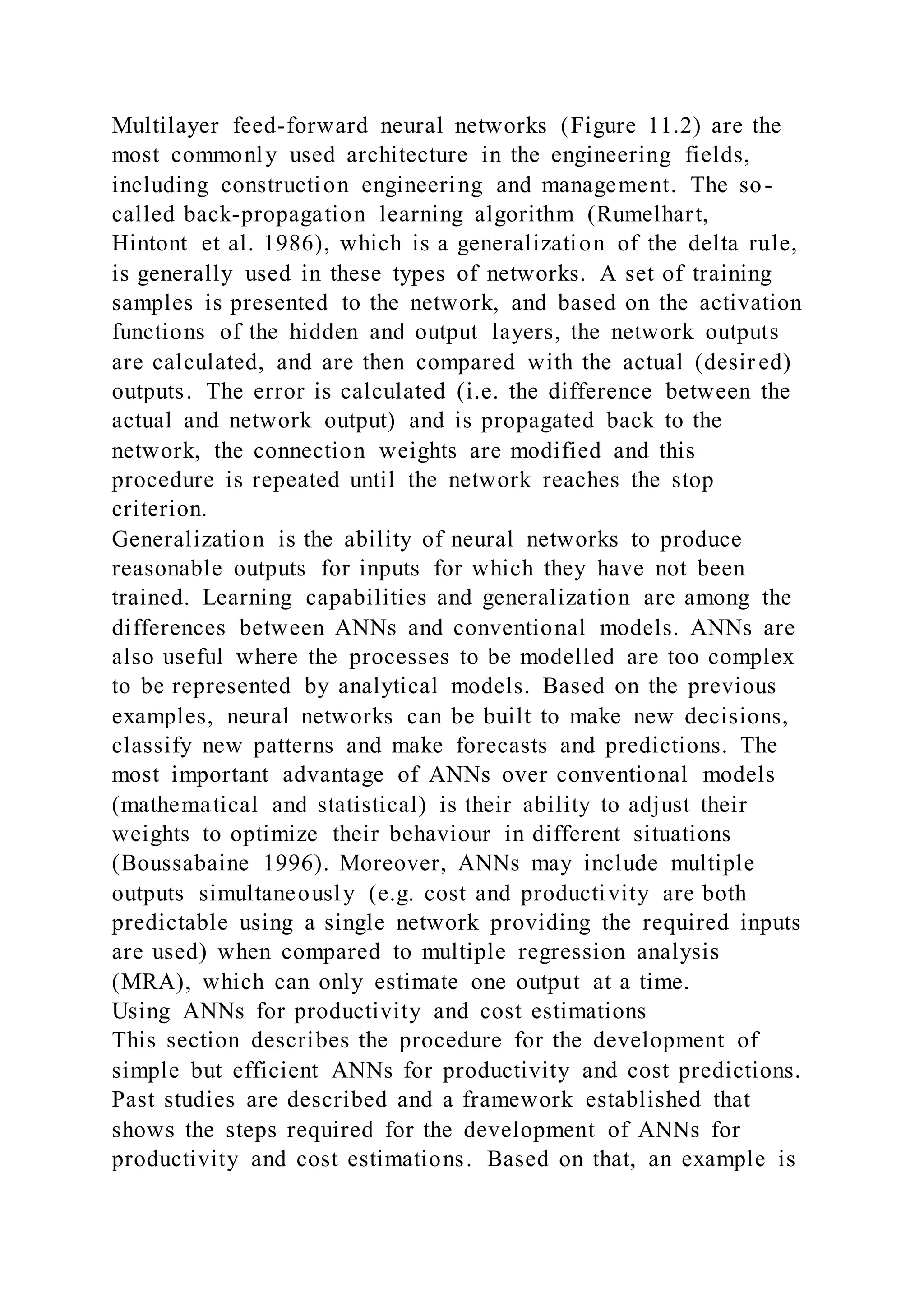 11 Construction Productivity And Cost Estimation Using Artificial Pdf