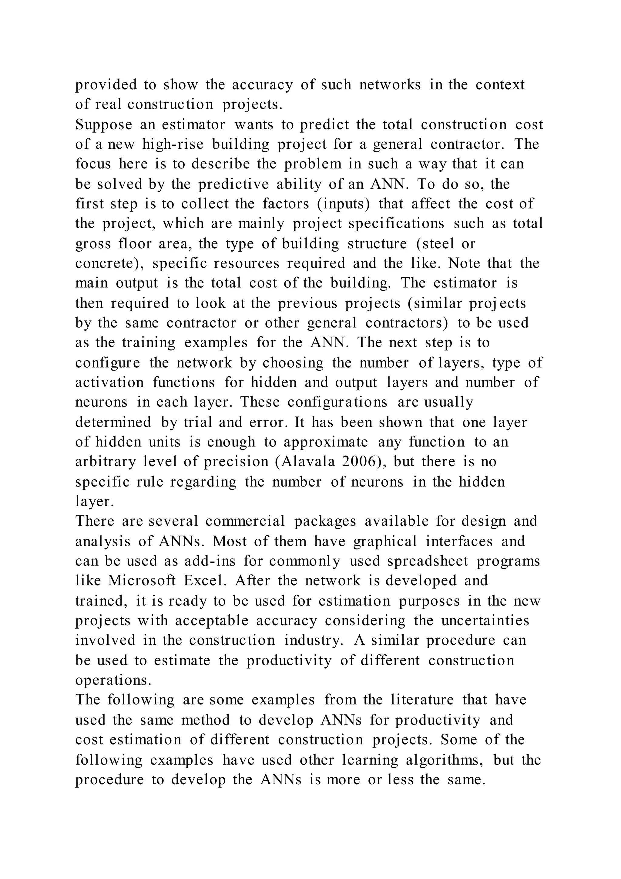 11 Construction Productivity And Cost Estimation Using Artificial Docx