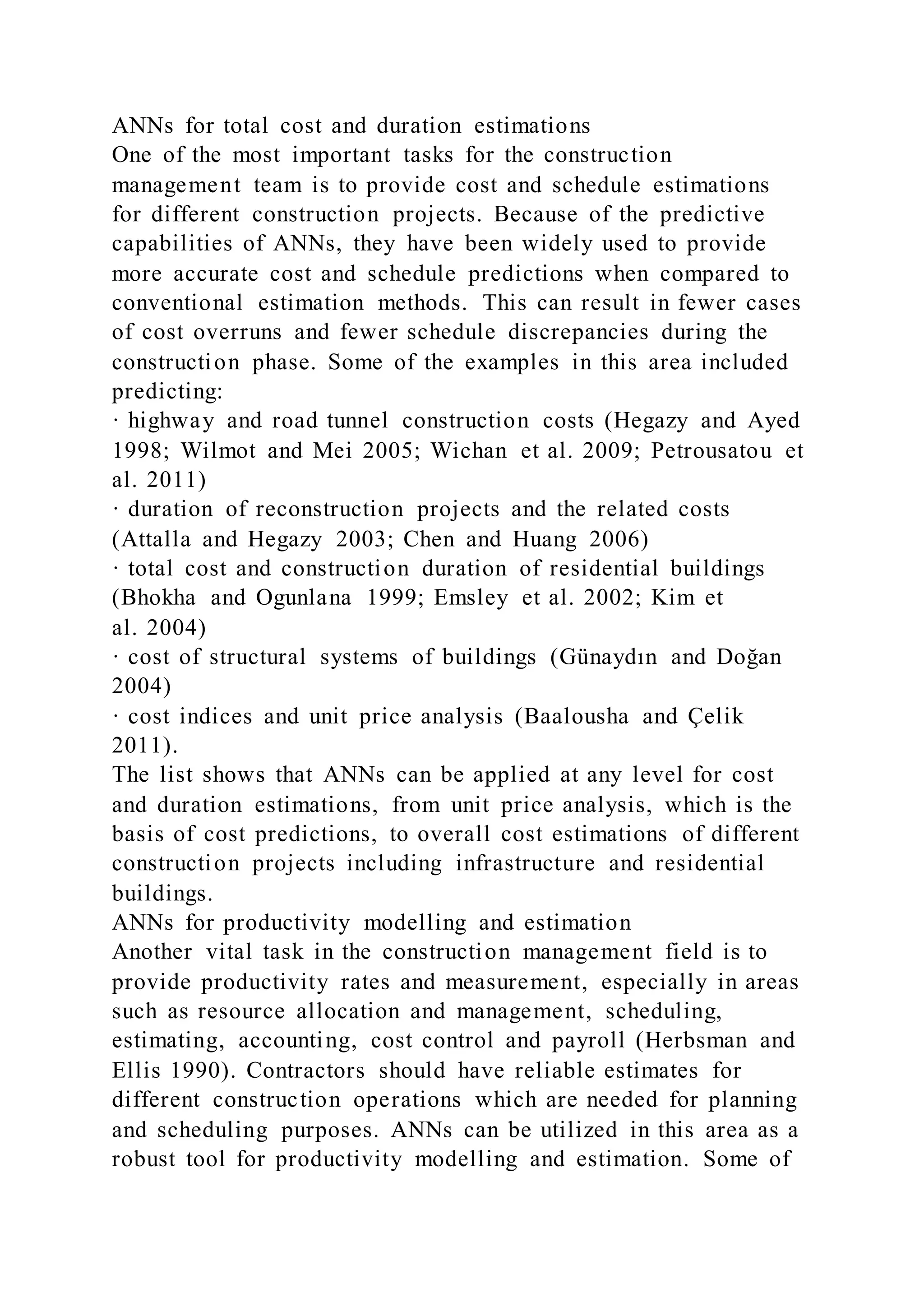 11 Construction Productivity And Cost Estimation Using Artificial Docx