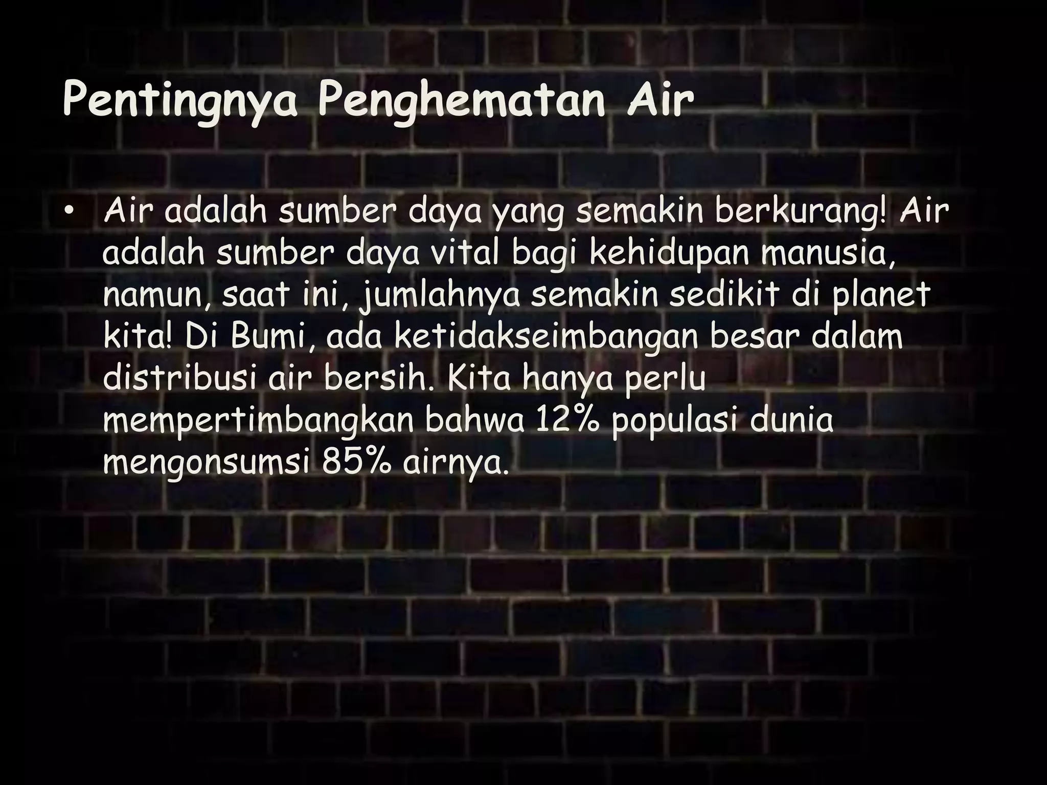 11 contoh buklet penghematan air dengan konten lengkap | PPTX