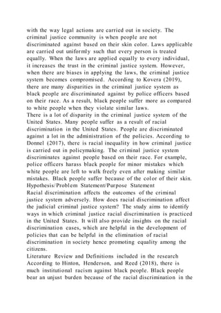 11Criminal Justice Racial discriminationStudent’s Nam | PDF