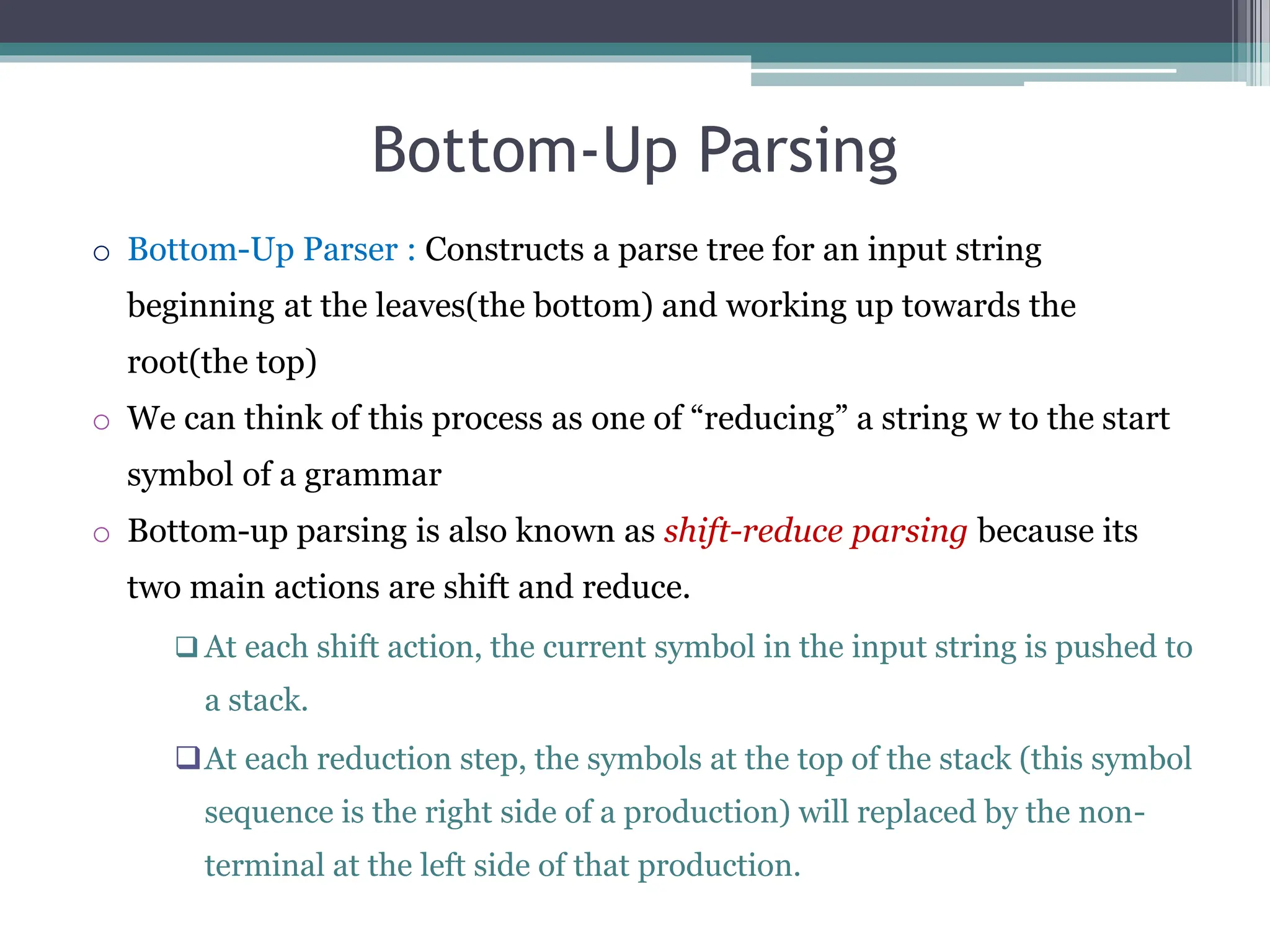 parsing in compiler design presentation .pptx