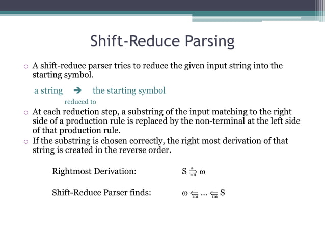 parsing in compiler design presentation .pptx