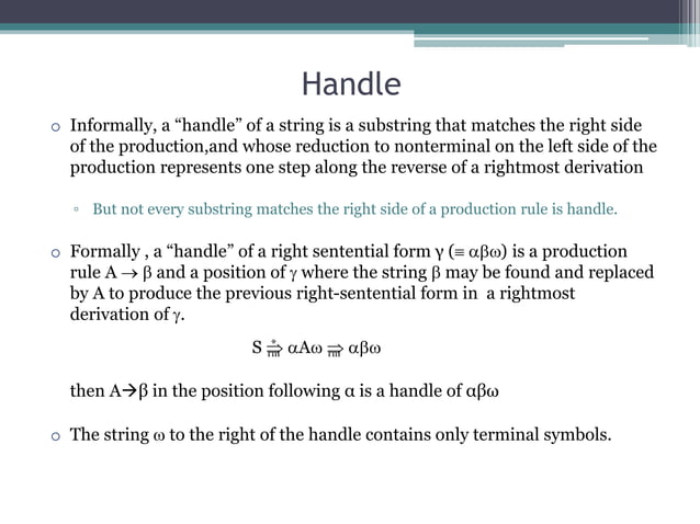 parsing in compiler design presentation .pptx