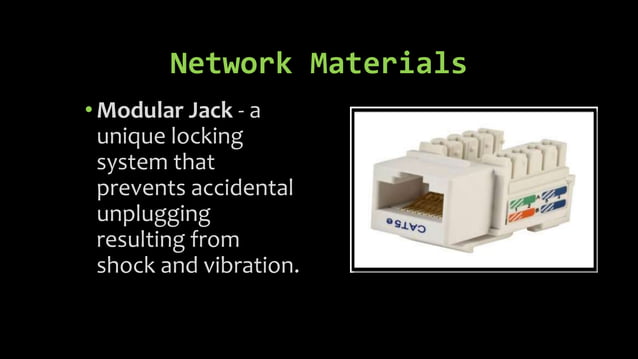 Network materials, tools and testing devices.pptx | Computer Networking ...