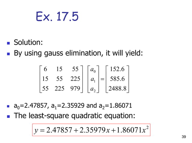 Curve Fitting in Numerical Methods Regression | PDF