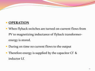 FLYBACK CONVERTER PPT | PPTX