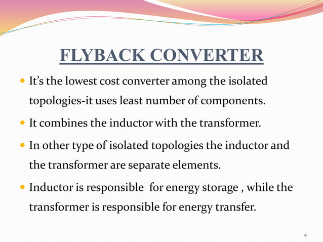FLYBACK CONVERTER PPT | PPTX | Consumer Electronics | Technology & Computing