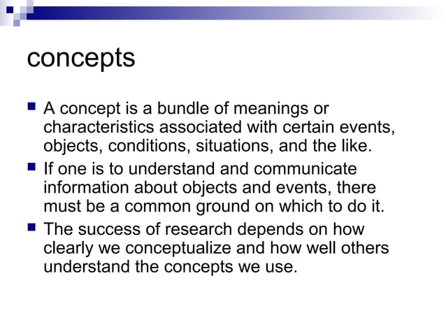 construct and variables in research methodology | PPT | Science