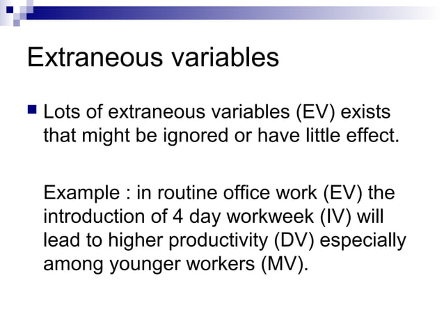 construct and variables in research methodology | PPT | Science